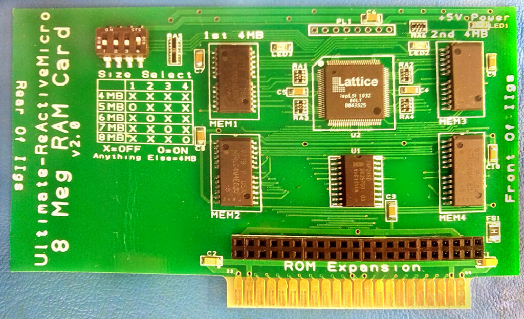 UltimateMicro to begin shipping their new 8Meg IIGS RAM Card v2.0 ...