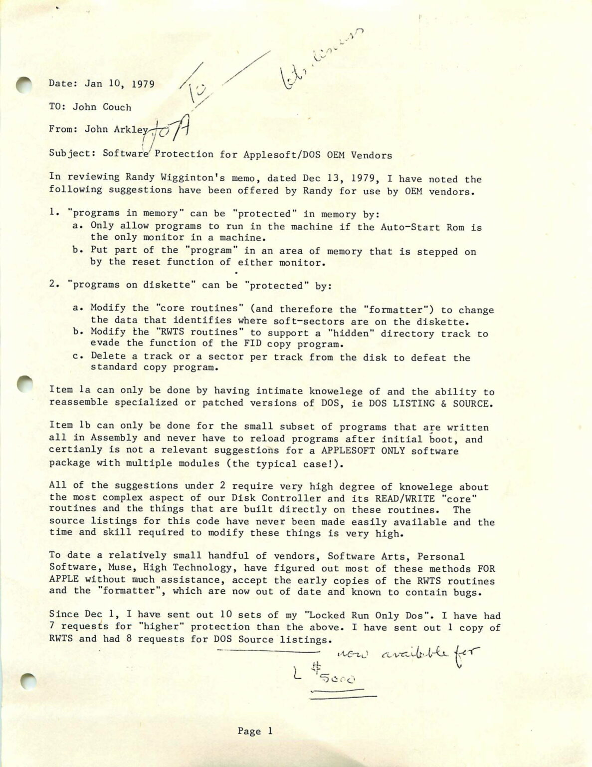 Found internal Apple memos about Apple II copy protection - A2Central.com